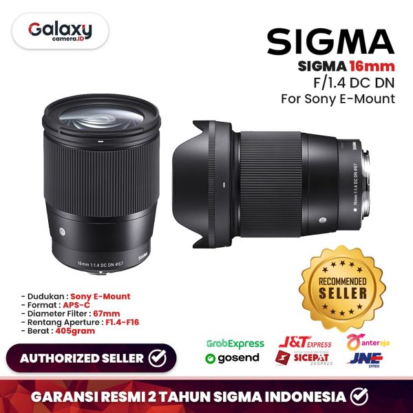 Lensa Sigma 16mm F1.4 DC DN For Canon EF-M Maret 2025 Lensa Sigma 16mm F1.4 DC DN For Canon EF-M Maret 2025